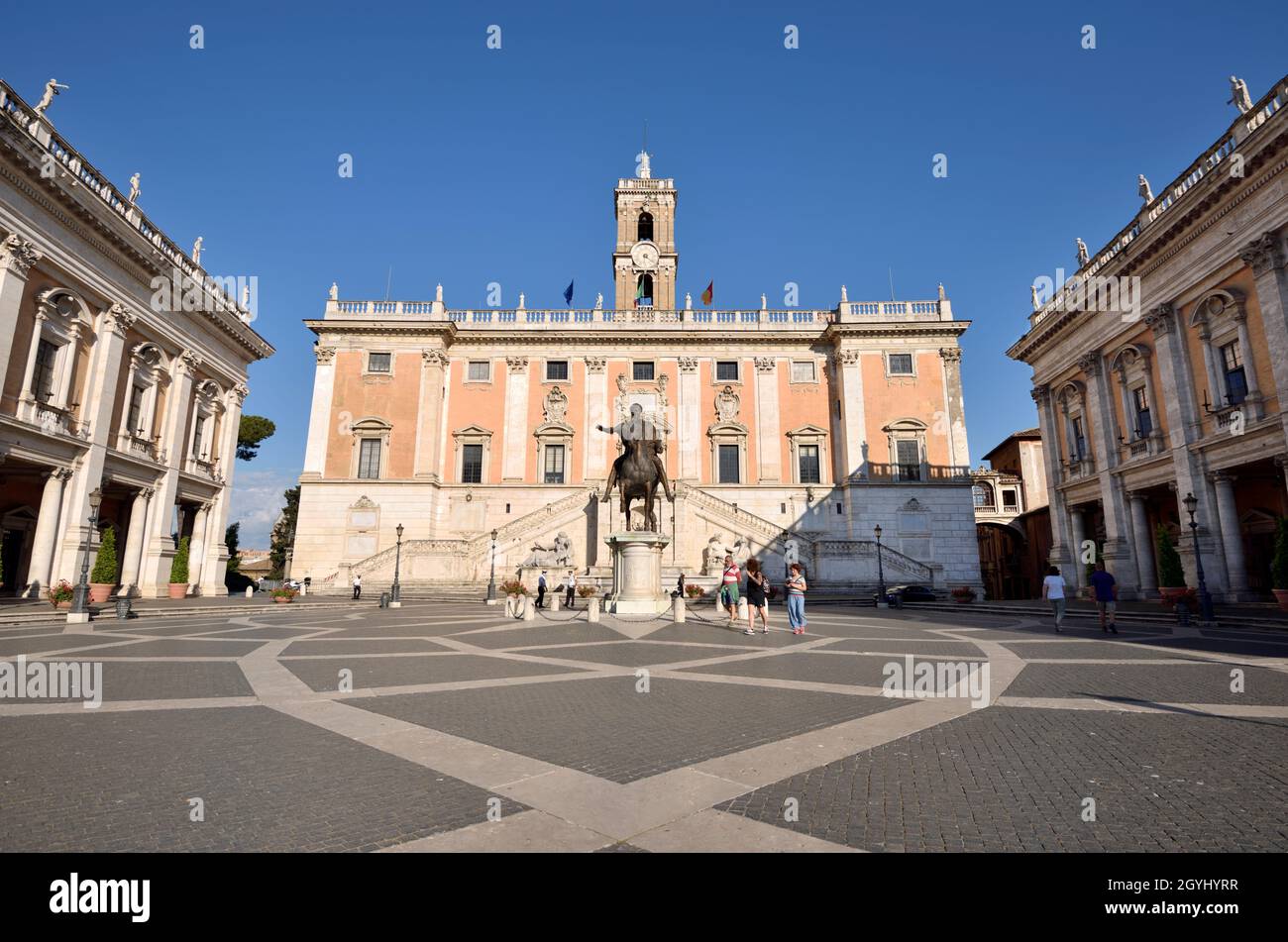Italy, Rome, Piazza del Campidoglio Stock Photo - Alamy