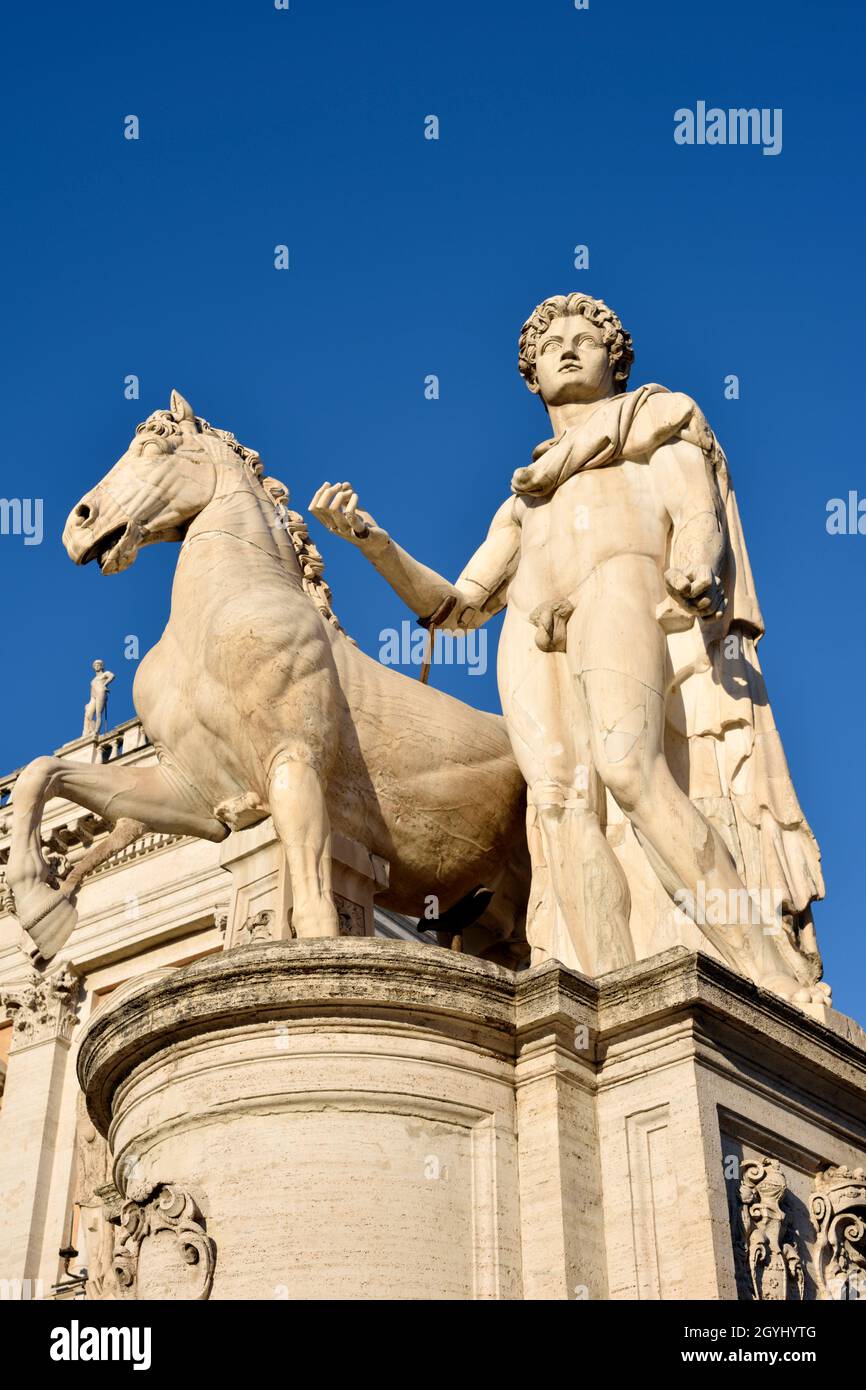 Italy, Rome, Campidoglio, statue of Castor Stock Photo - Alamy