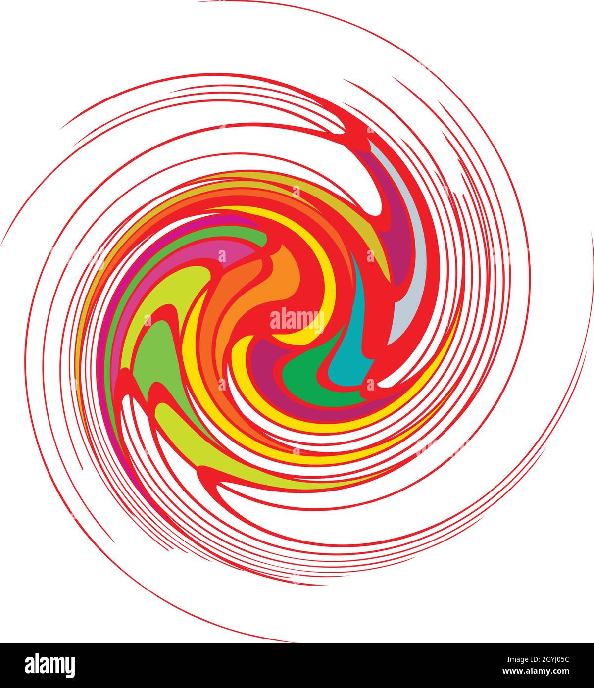 Red Swirls Clip Art