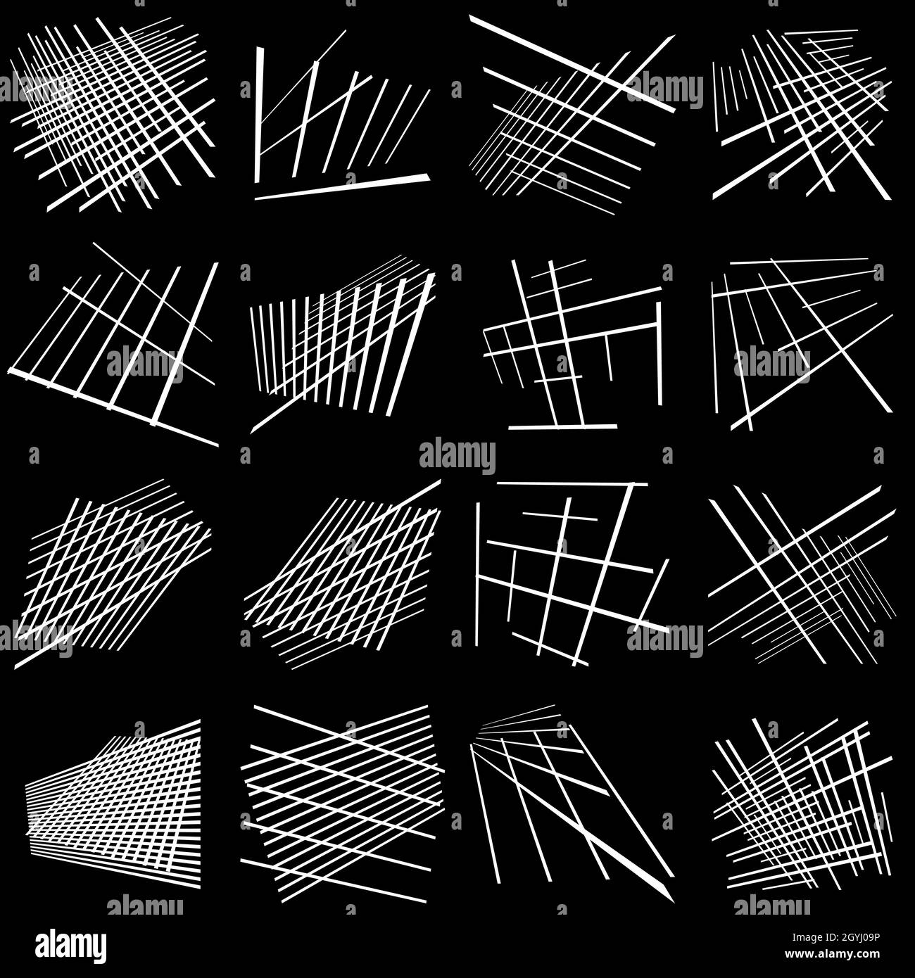 3d ,spatial grids, meshes. Interlace, interlocking, intersecting lines ...