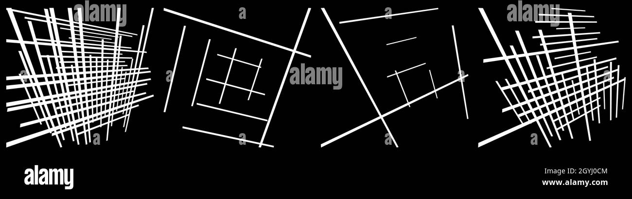 Set pf 3d ,spatial grids, meshes. Interlace, interlocking, intersecting ...