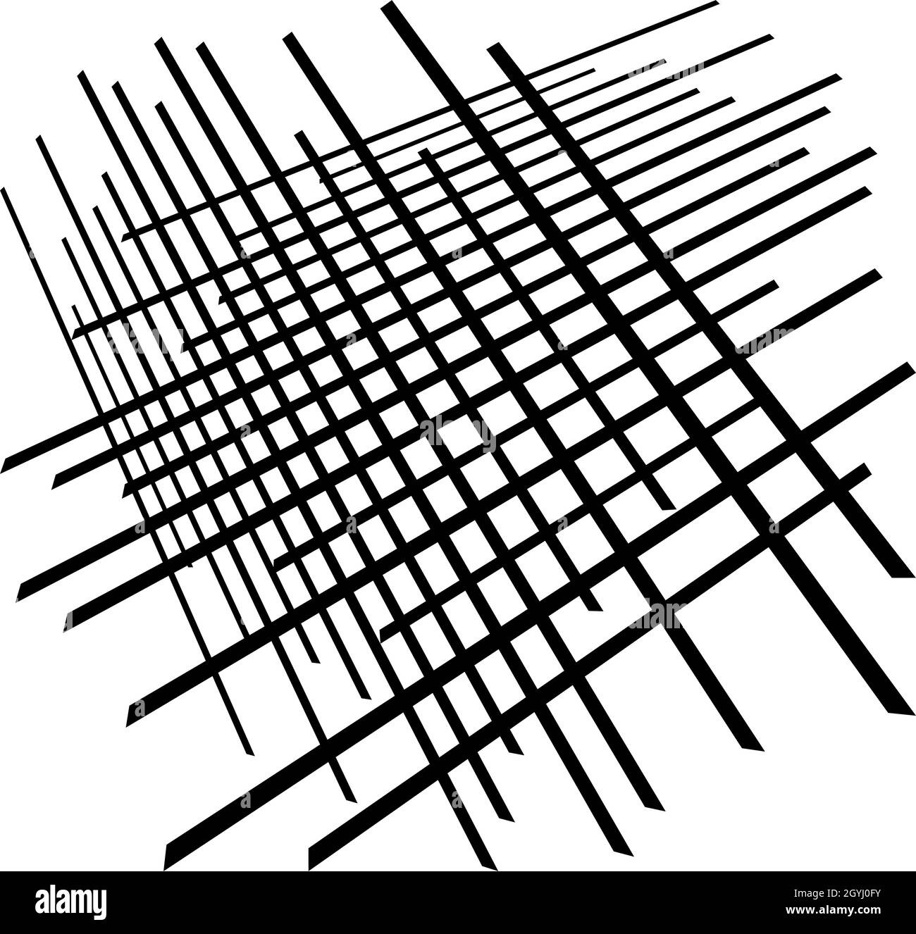 3d ,spatial grids, meshes. Interlace, interlocking, intersecting lines ...