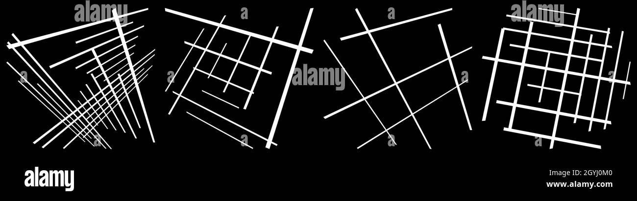 Set pf 3d ,spatial grids, meshes. Interlace, interlocking, intersecting ...