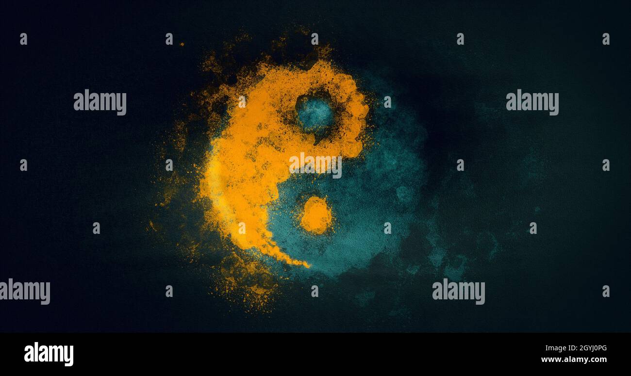 Yin yang drawing hi-res stock photography and images - Alamy