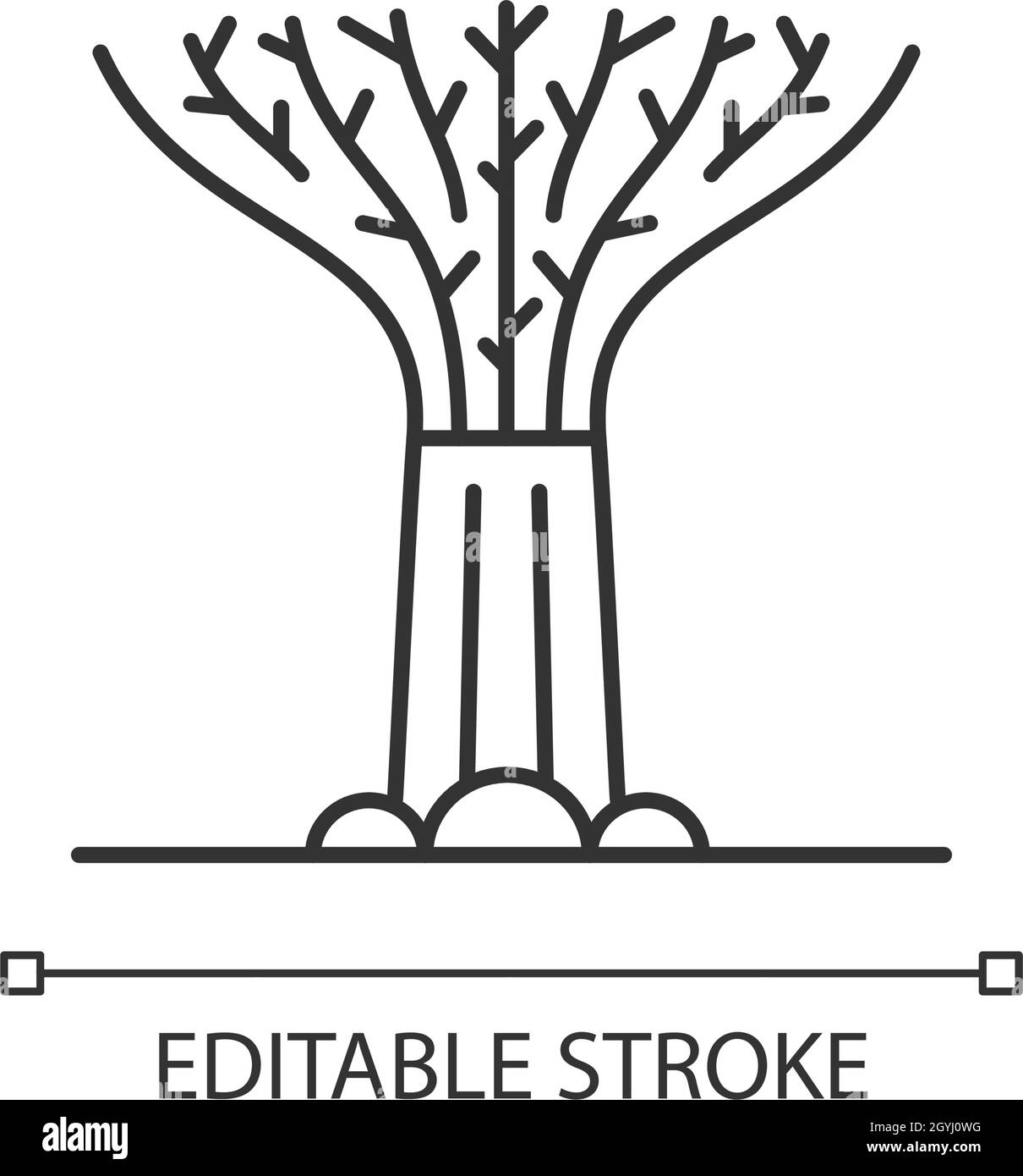 Supertree grove linear icon Stock Vector Image & Art - Alamy