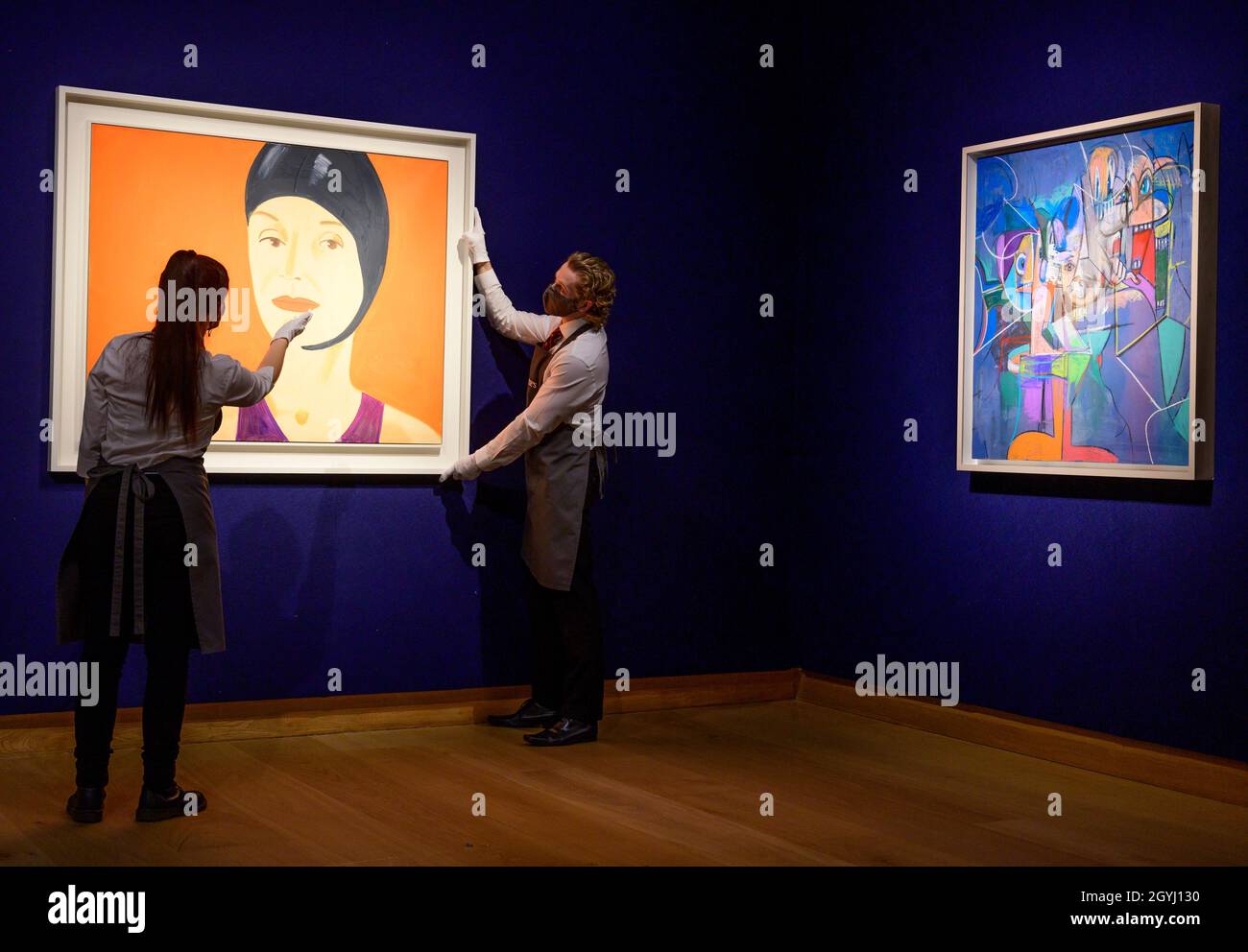 Christie's, London, UK. 8th Oct, 2021. Works by Jean-Michel Basquiat ...