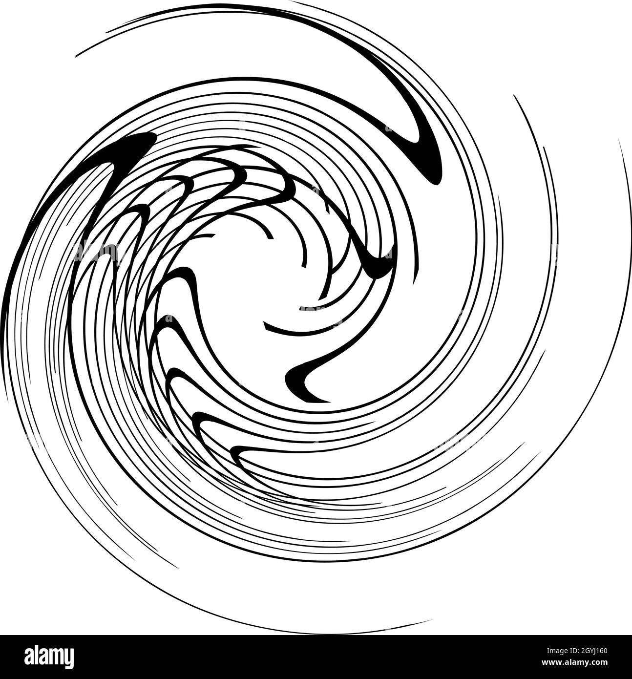 Simple Swirl Line Clip Art