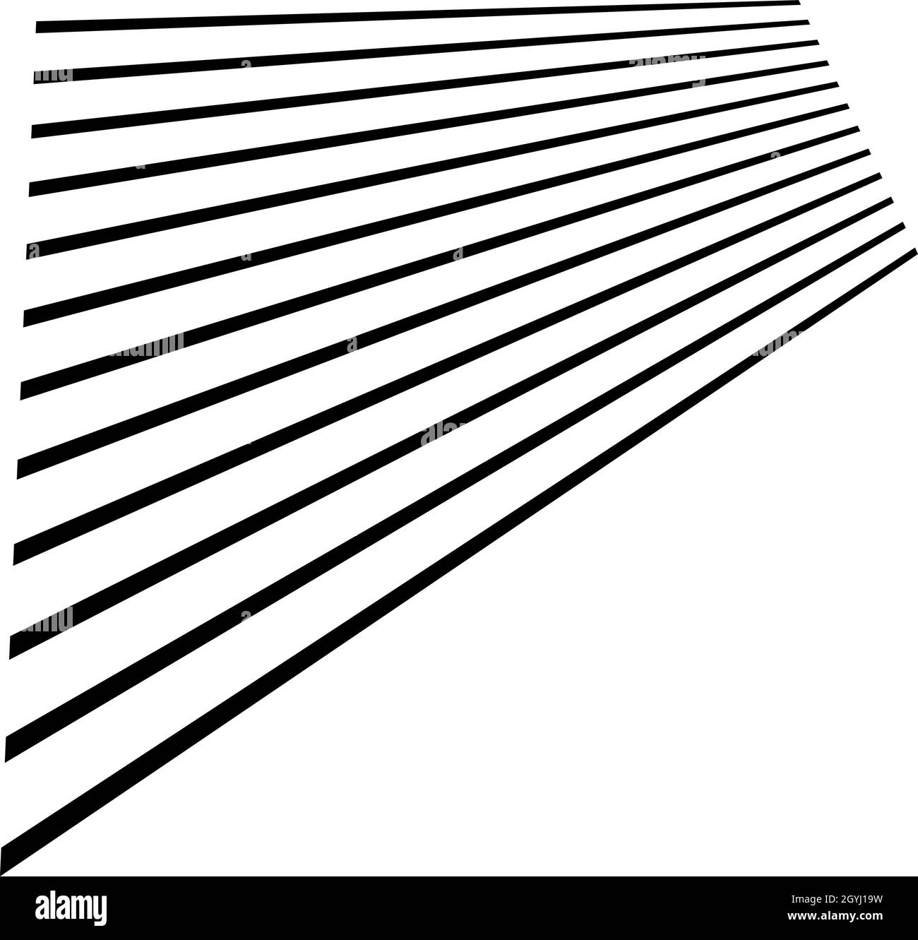3D straight, parallel dynamic irregular lines, stripes element. Action ...