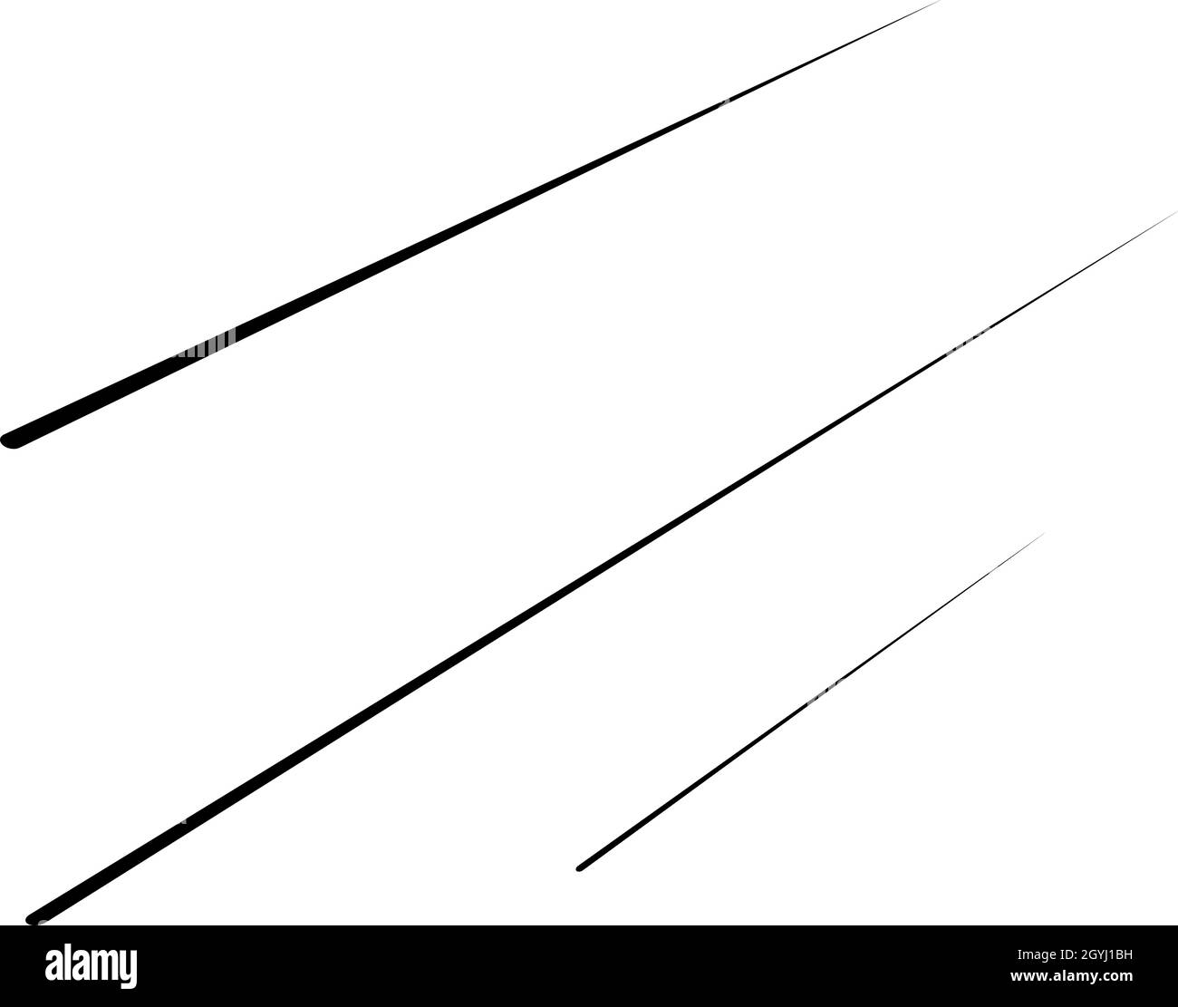 3D straight, parallel dynamic irregular lines, stripes element. Action ...