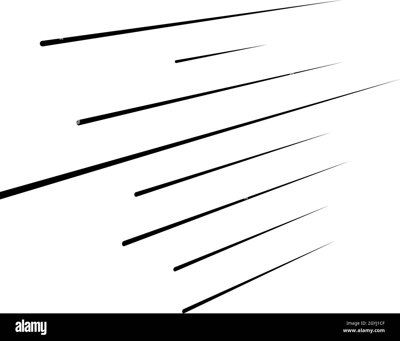 3D straight, parallel dynamic irregular lines, stripes element. Action ...