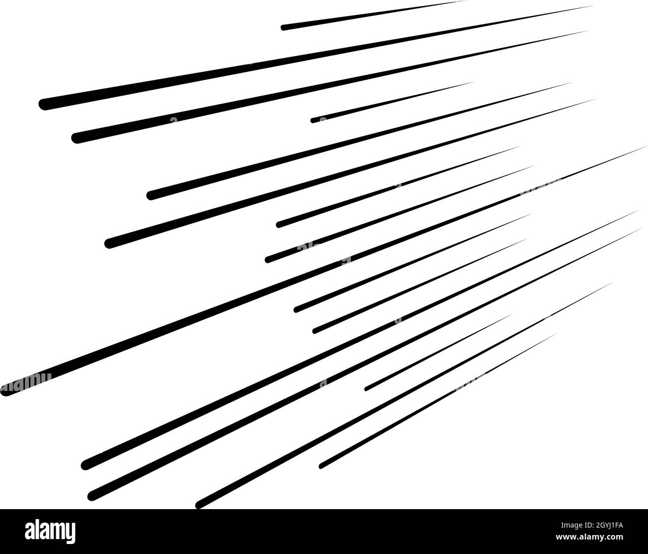 Comic speed lines radiating Cut Out Stock Images & Pictures - Alamy