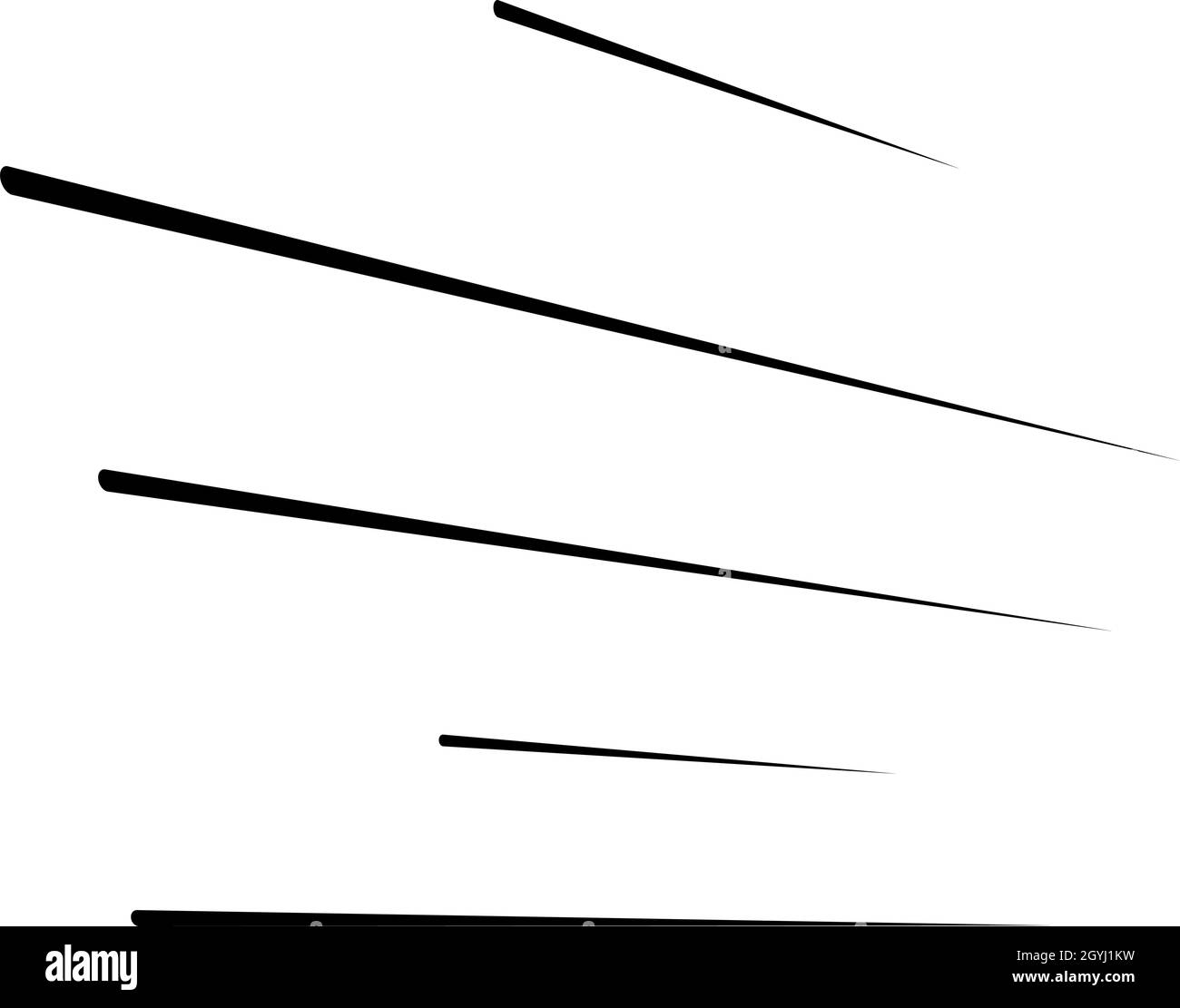 3D straight, parallel dynamic irregular lines, stripes element. Action ...