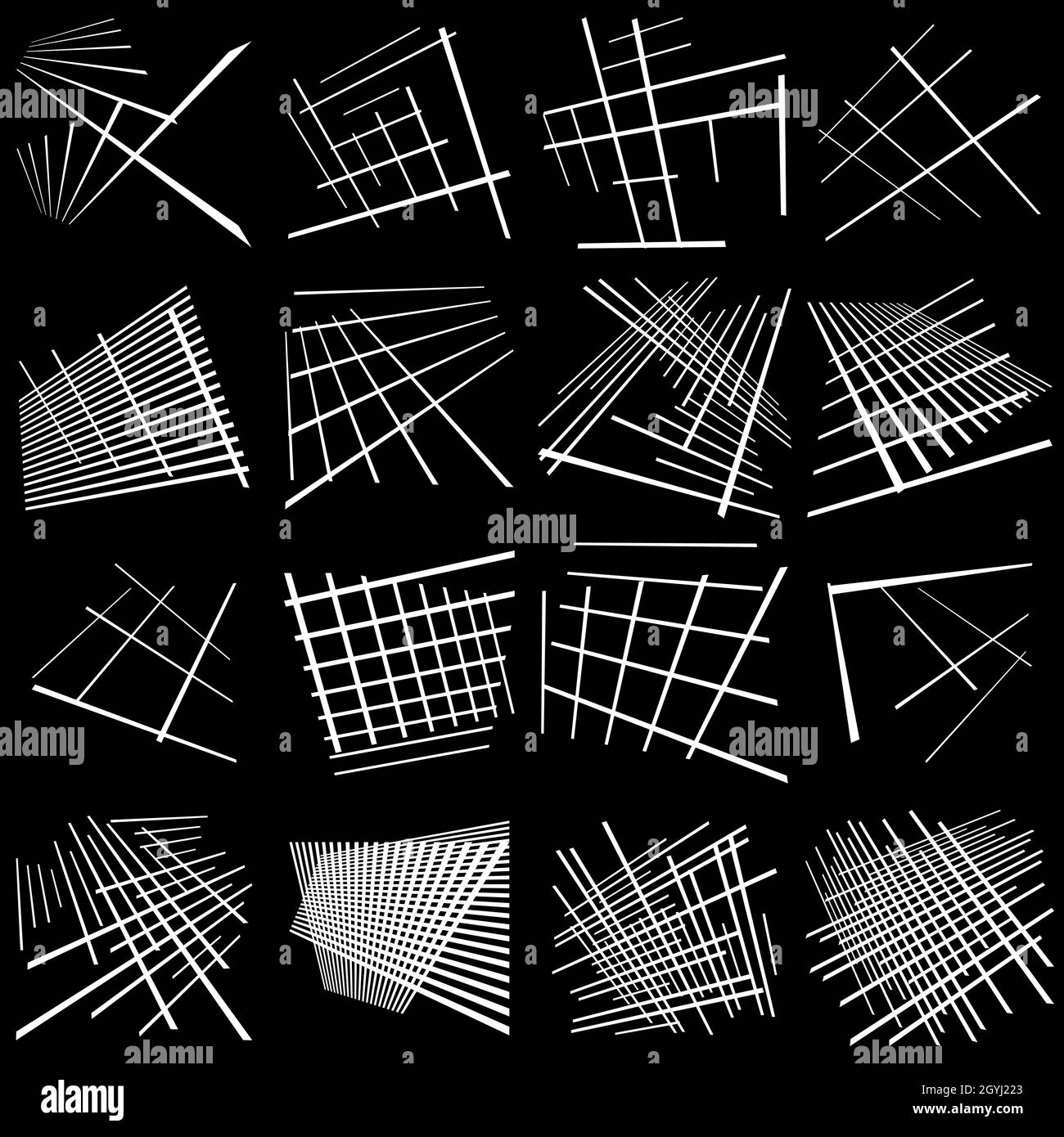 3d ,spatial grids, meshes. Interlace, interlocking, intersecting lines ...