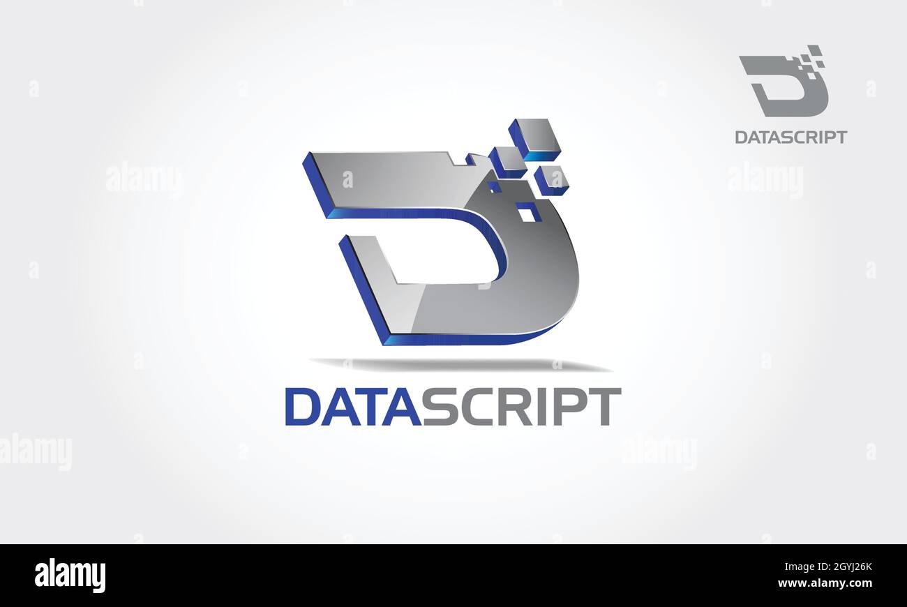 Data Script Vector Logo Template. Vector Basic of this is logo is ...