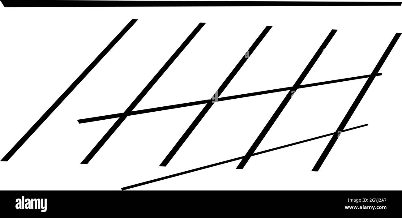 3d spatial grid, mesh, grating and lattice abstract geometric shape ...