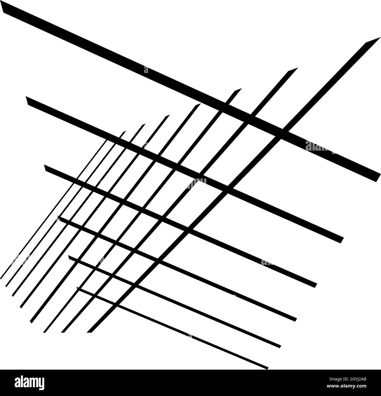 3d ,spatial grids, meshes. Interlace, interlocking, intersecting lines ...