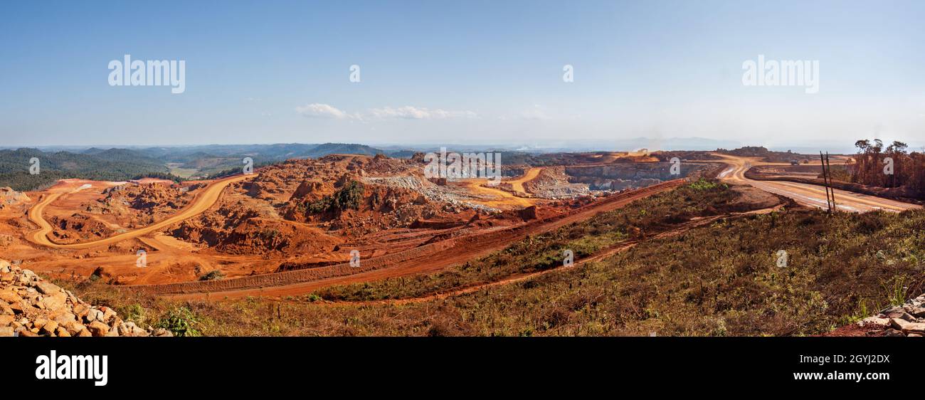 Open pit mine in Africa Stock Photo - Alamy