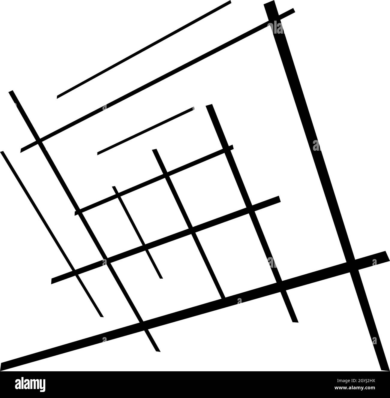 3d ,spatial grids, meshes. Interlace, interlocking, intersecting lines ...