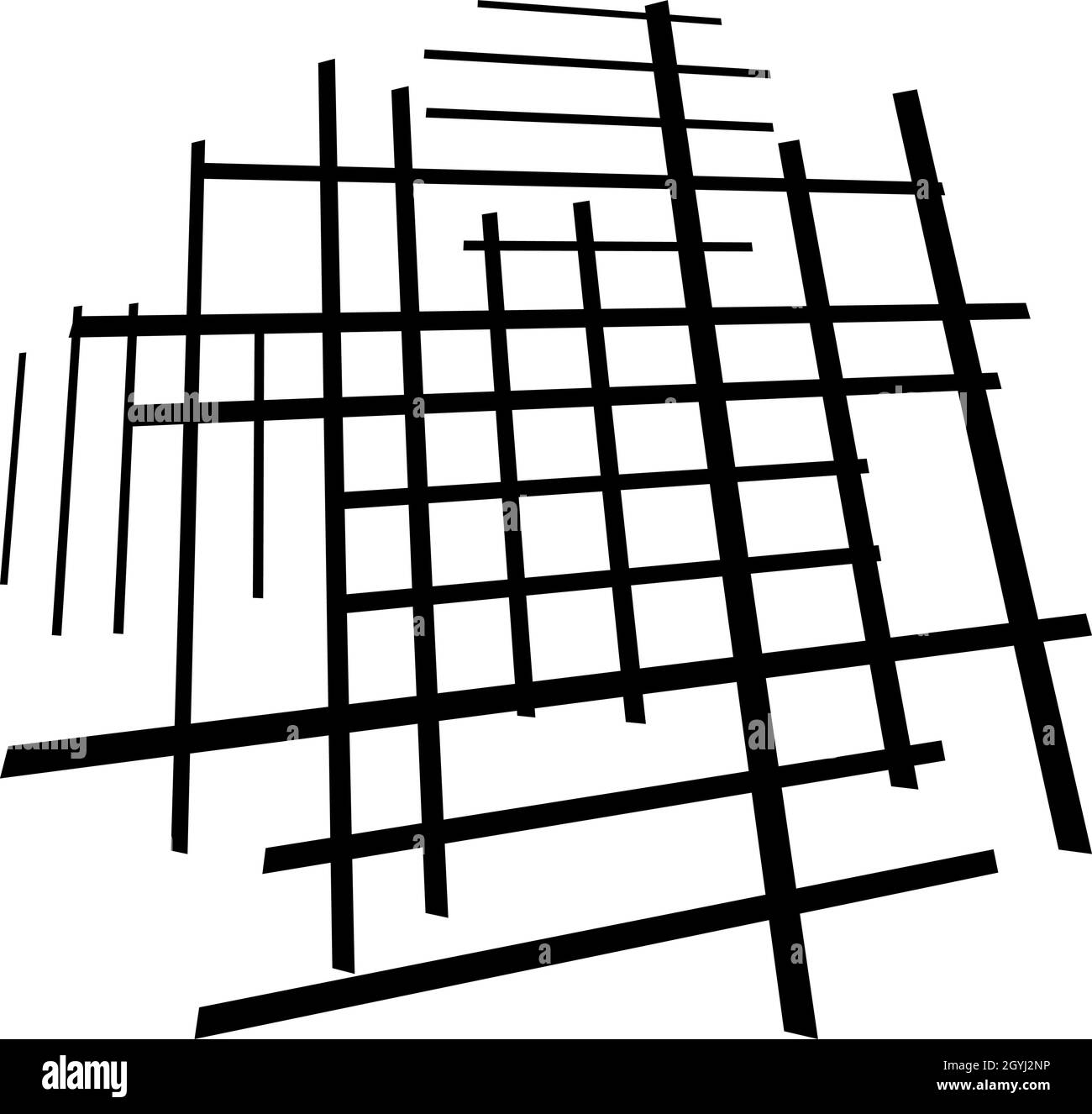 3d ,spatial grids, meshes. Interlace, interlocking, intersecting lines ...