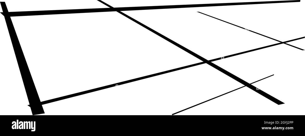 3d spatial grid, mesh, grating and lattice abstract geometric shape ...