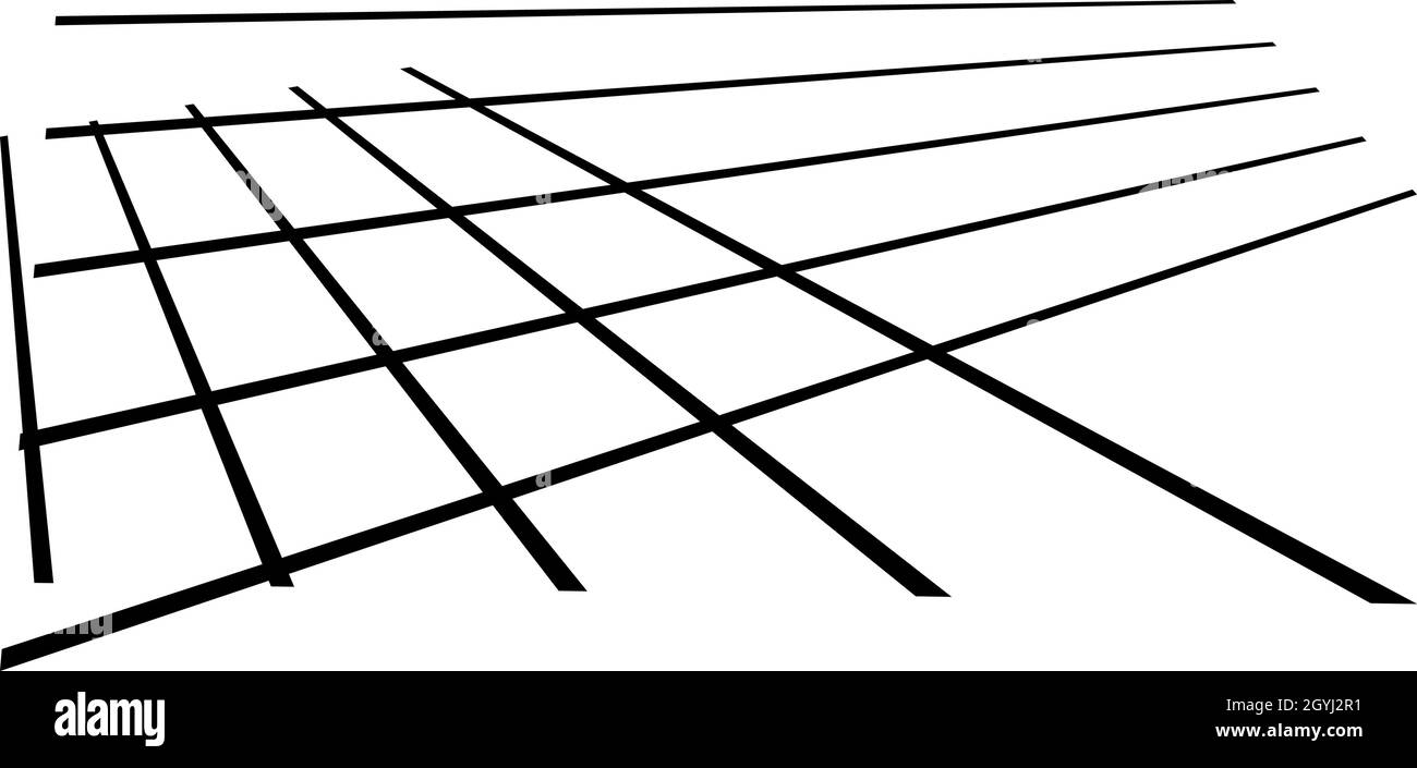 3d spatial grid, mesh, grating and lattice abstract geometric shape ...