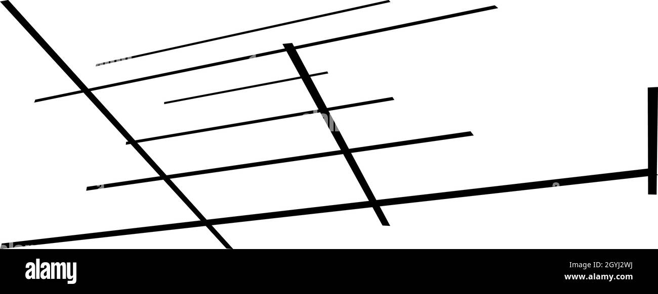 3d spatial grid, mesh, grating and lattice abstract geometric shape ...