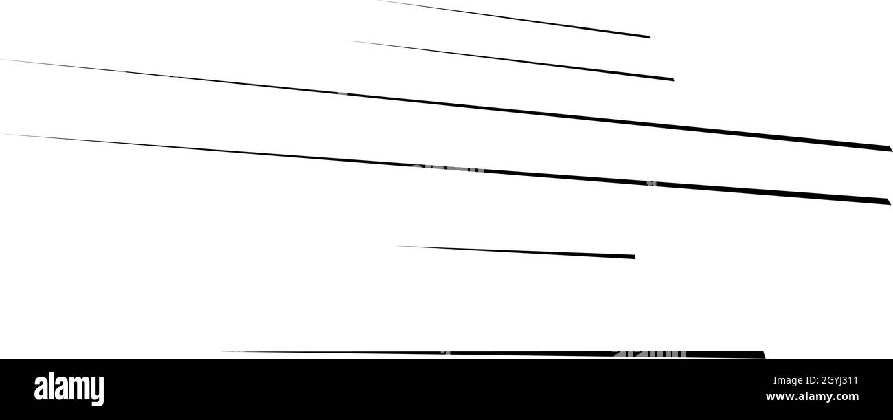 3D straight, parallel dynamic irregular lines, stripes element. Action ...