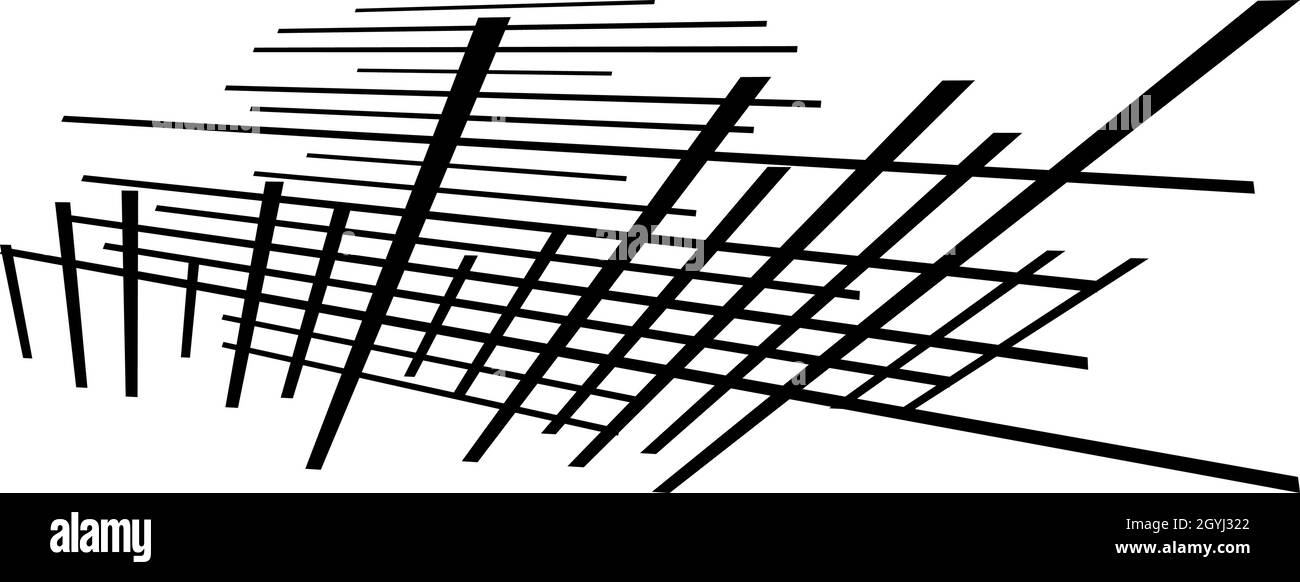 3d spatial grid, mesh, grating and lattice abstract geometric shape ...