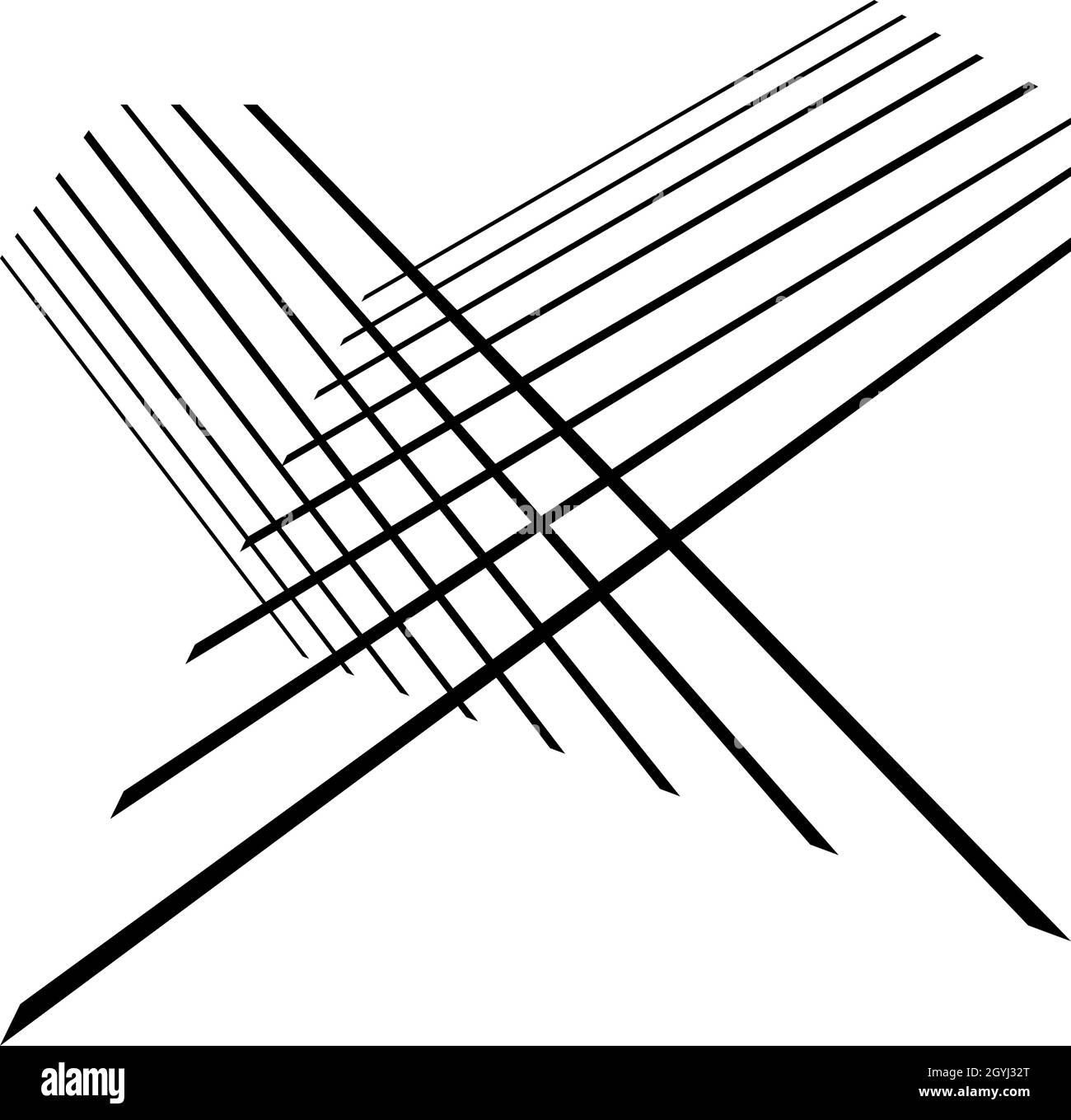 3d ,spatial grids, meshes. Interlace, interlocking, intersecting lines ...