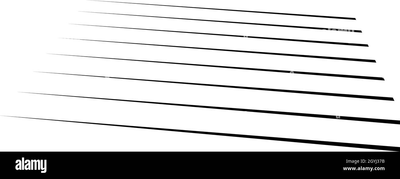 3D straight, parallel dynamic irregular lines, stripes element. Action ...