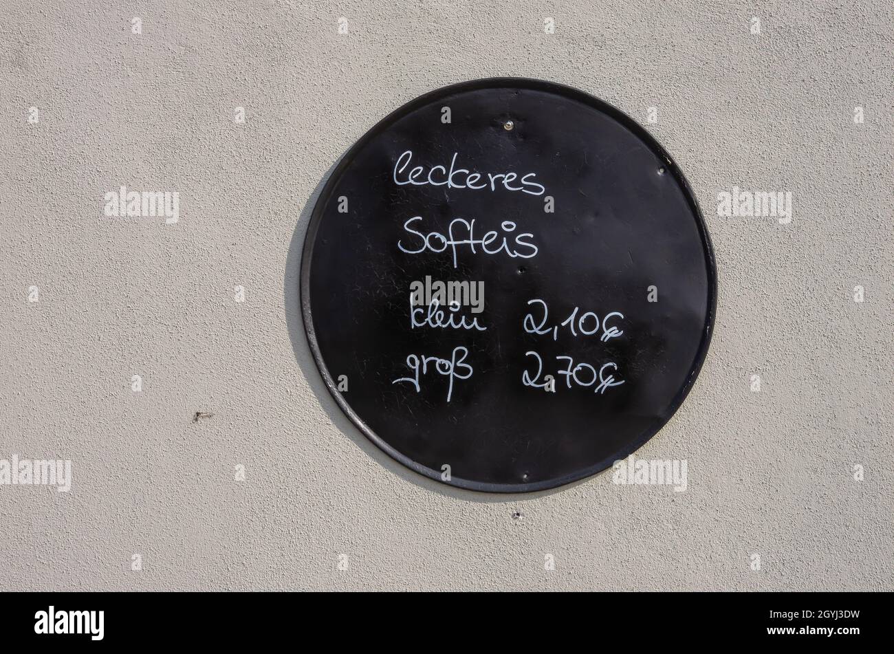 German ice cream sign hi-res stock photography and images - Alamy