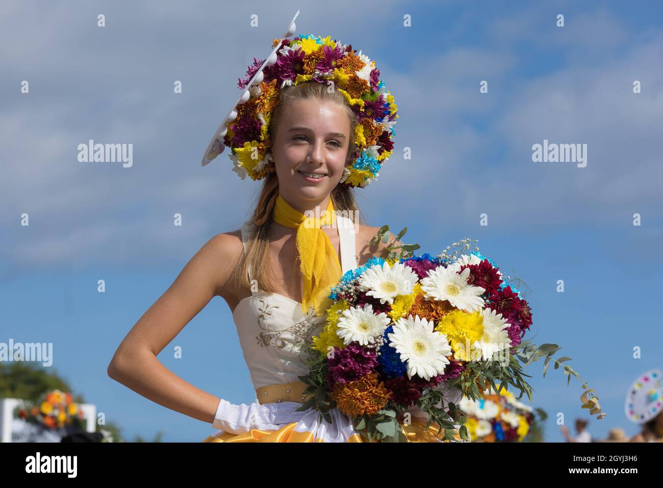 Parade of Madeira Flower Festival, know as Festa da flor, in Funchal ...