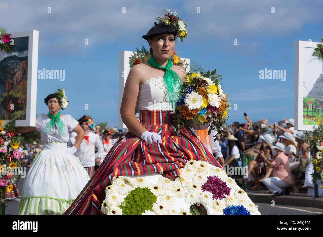Parade of Madeira Flower Festival, know as Festa da flor, in Funchal ...
