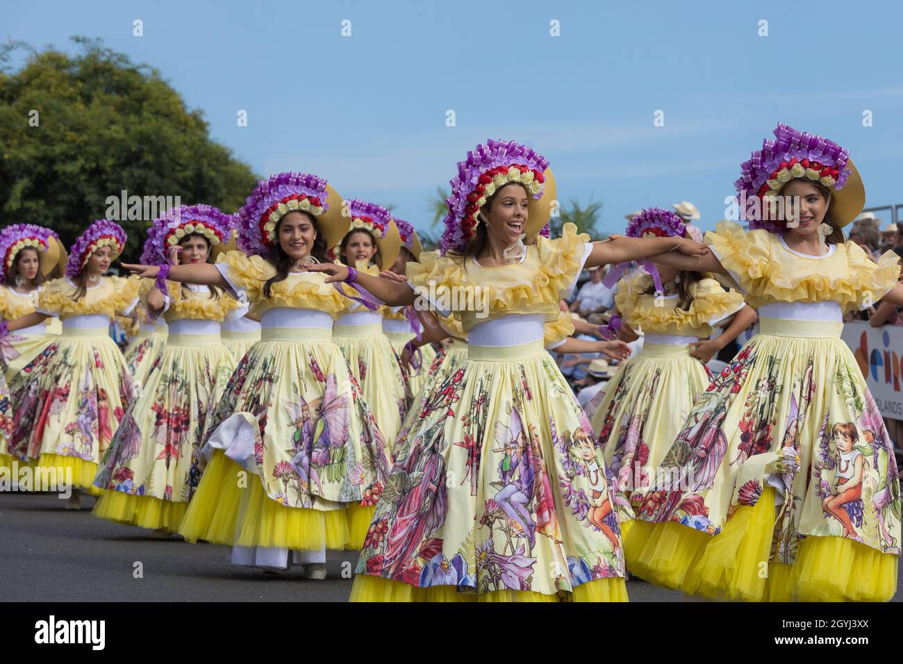 Parade of Madeira Flower Festival, know as Festa da flor, in Funchal ...