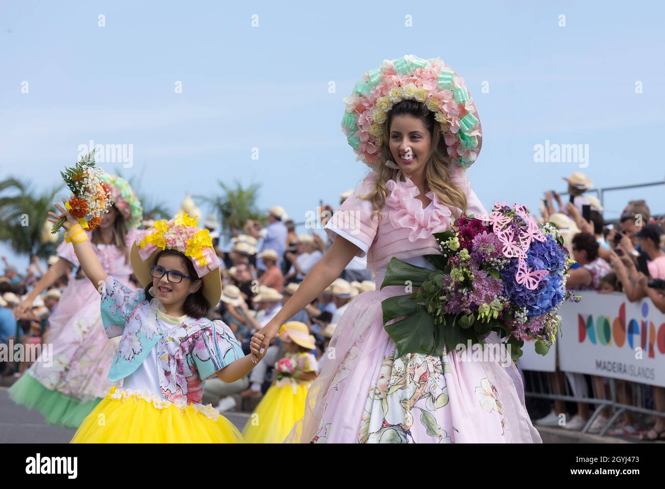 Parade of Madeira Flower Festival, know as Festa da flor, in Funchal ...