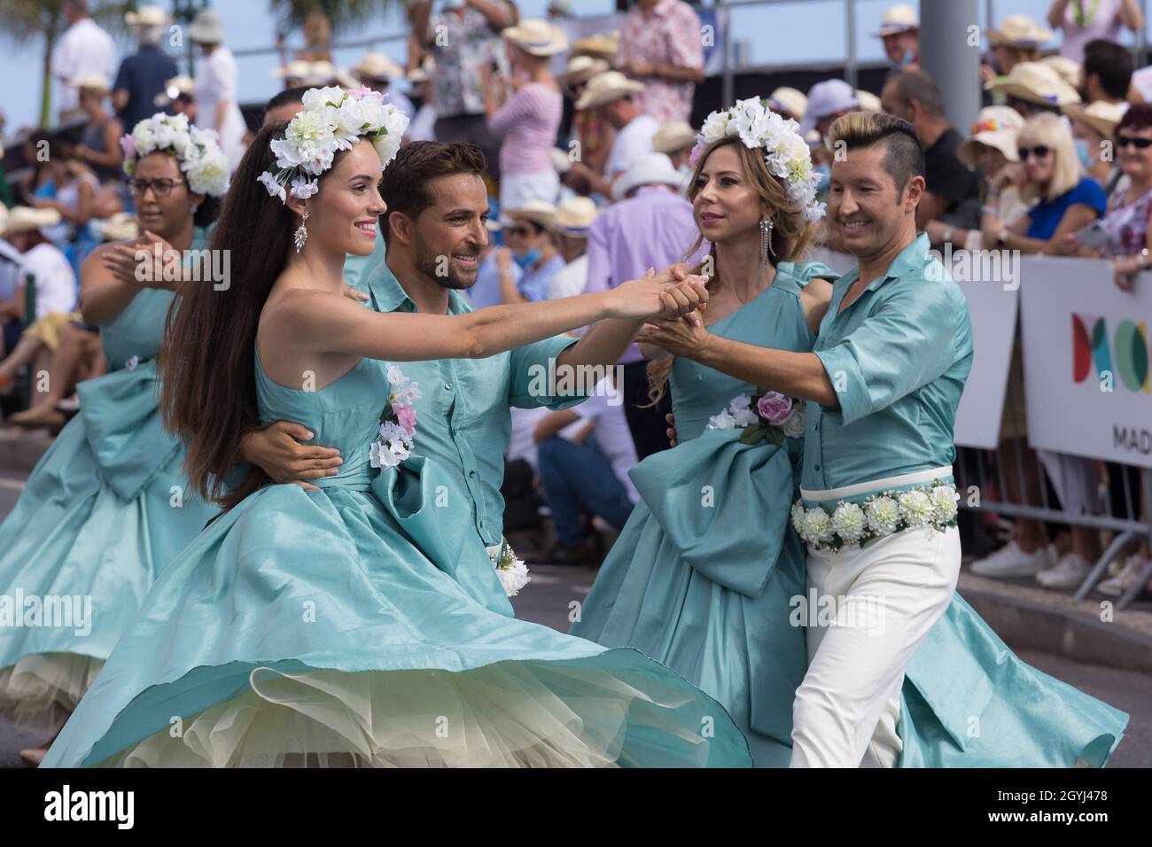 Parade of Madeira Flower Festival, know as Festa da flor, in Funchal ...