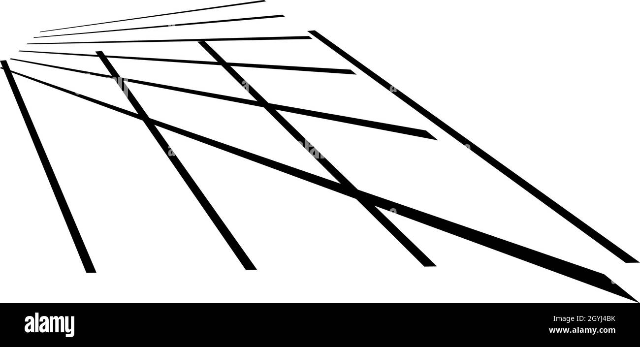 3d spatial grid, mesh, grating and lattice abstract geometric shape ...