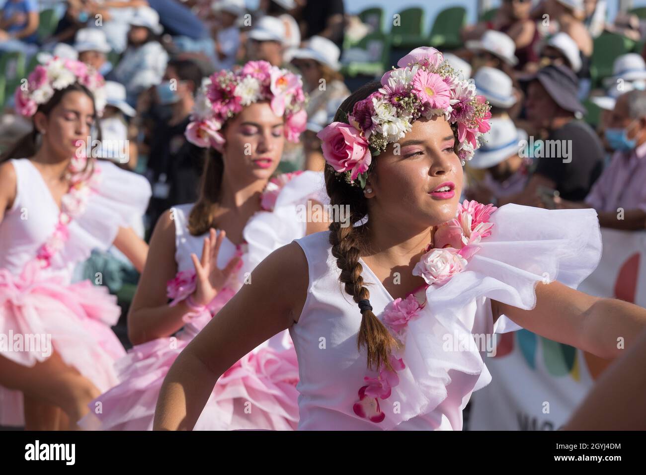 Parade of Madeira Flower Festival, know as Festa da flor, in Funchal ...