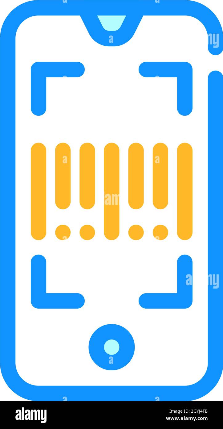 barcode scanner application color icon vector illustration Stock Vector ...