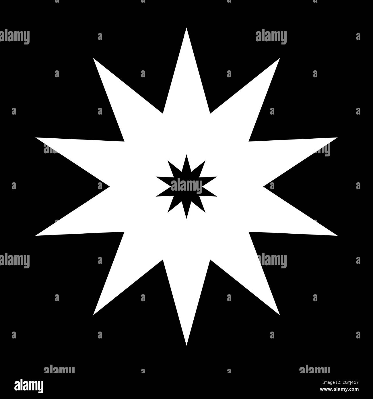 Star, starlet shape, element vector - stock vector illustration, clip ...