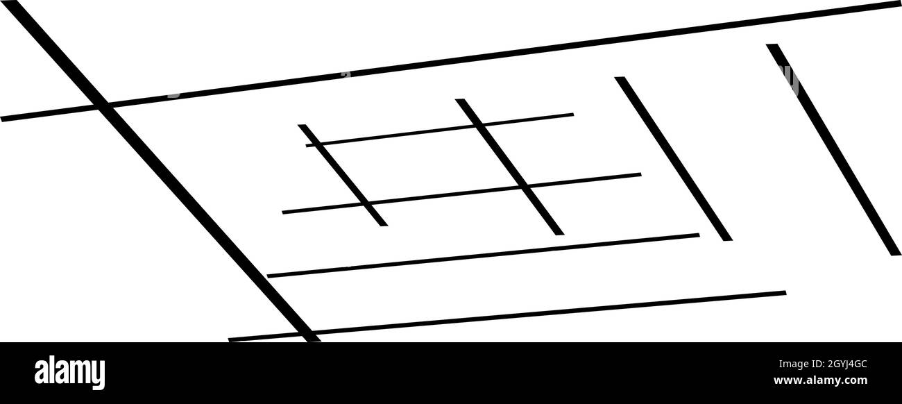 3d spatial grid, mesh, grating and lattice abstract geometric shape ...