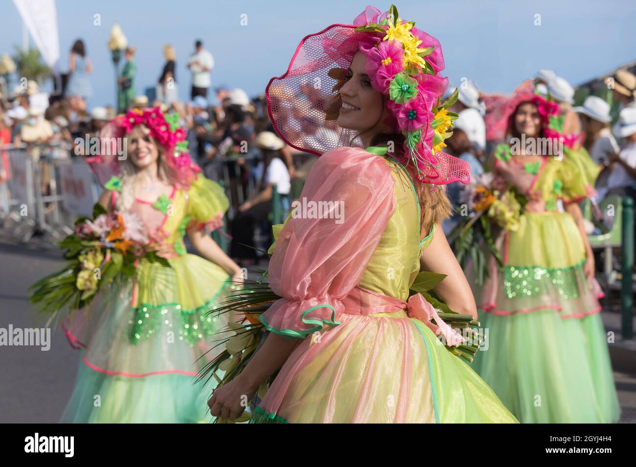 Parade of Madeira Flower Festival, know as Festa da flor, in Funchal ...