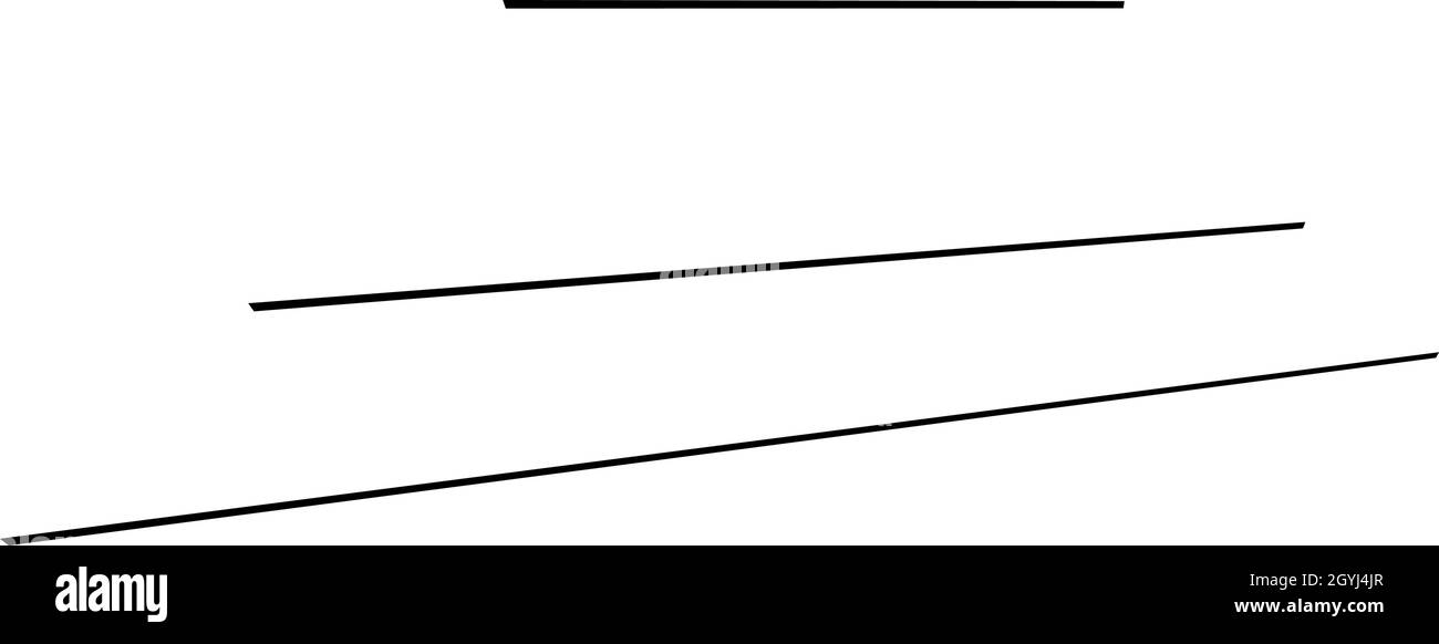 3D straight, parallel dynamic irregular lines, stripes element. Action ...