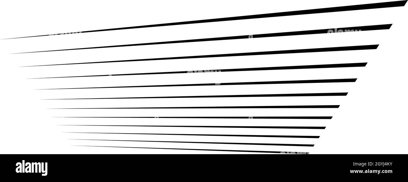 3D straight, parallel dynamic irregular lines, stripes element. Action ...