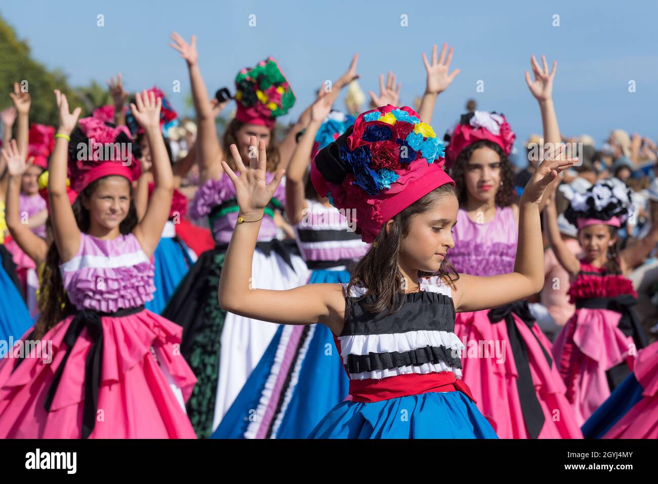 Parade of Madeira Flower Festival, know as Festa da flor, in Funchal ...