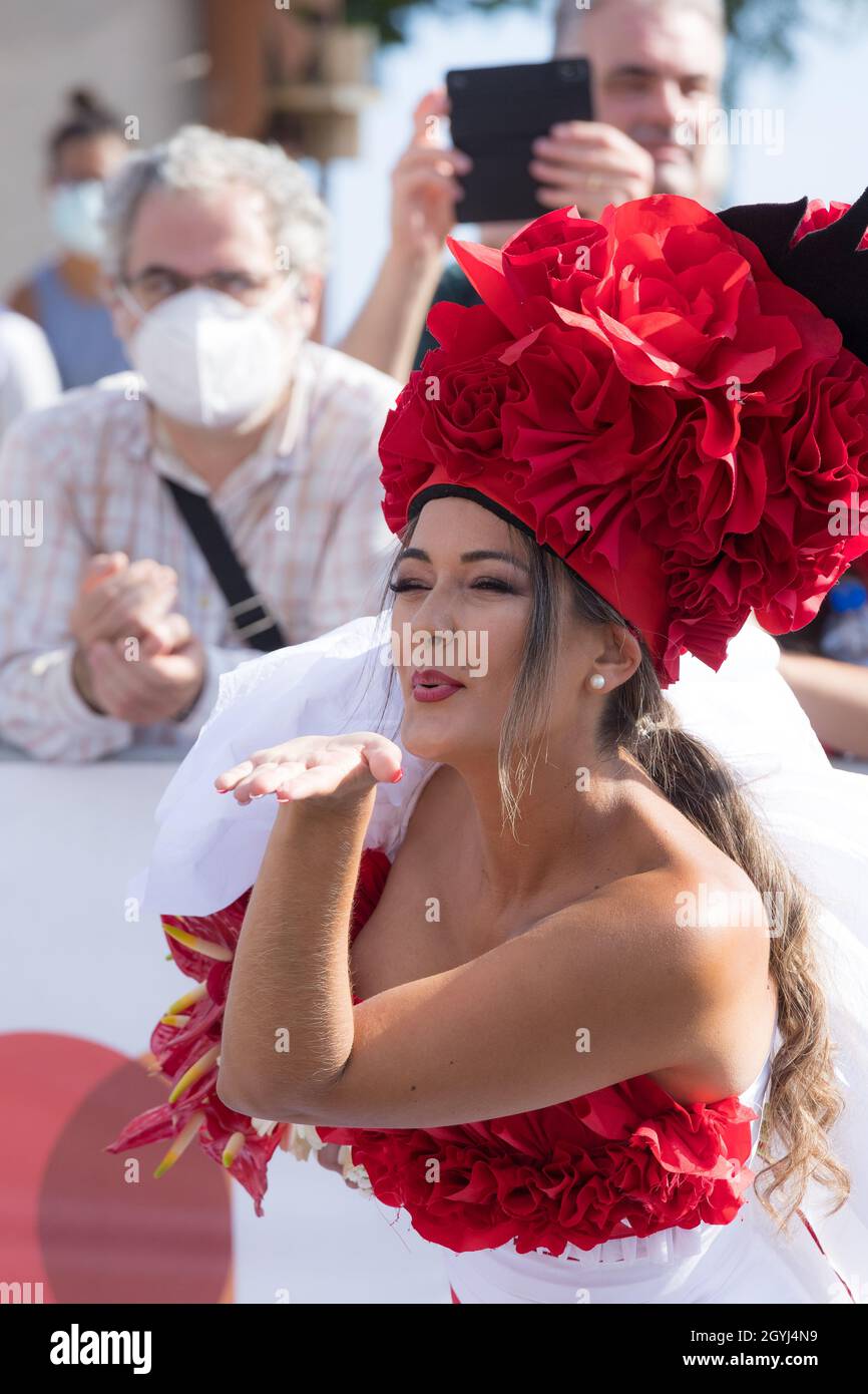Parade of Madeira Flower Festival, know as Festa da flor, in Funchal ...