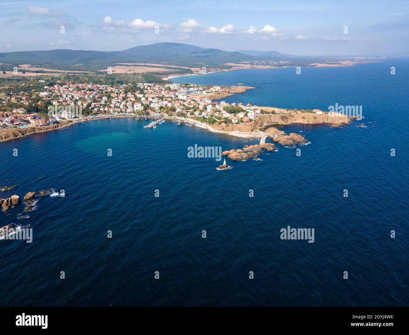 Aerial view of town of Ahtopol, Burgas Region, Bulgaria Stock Photo - Alamy