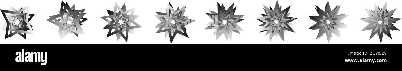 Star, starlet shape, element vector - stock vector illustration, clip ...