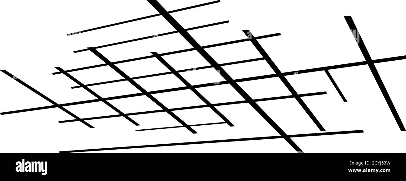 3d spatial grid, mesh, grating and lattice abstract geometric shape ...