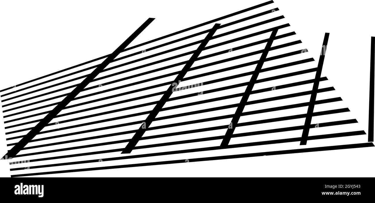 3d spatial grid, mesh, grating and lattice abstract geometric shape ...